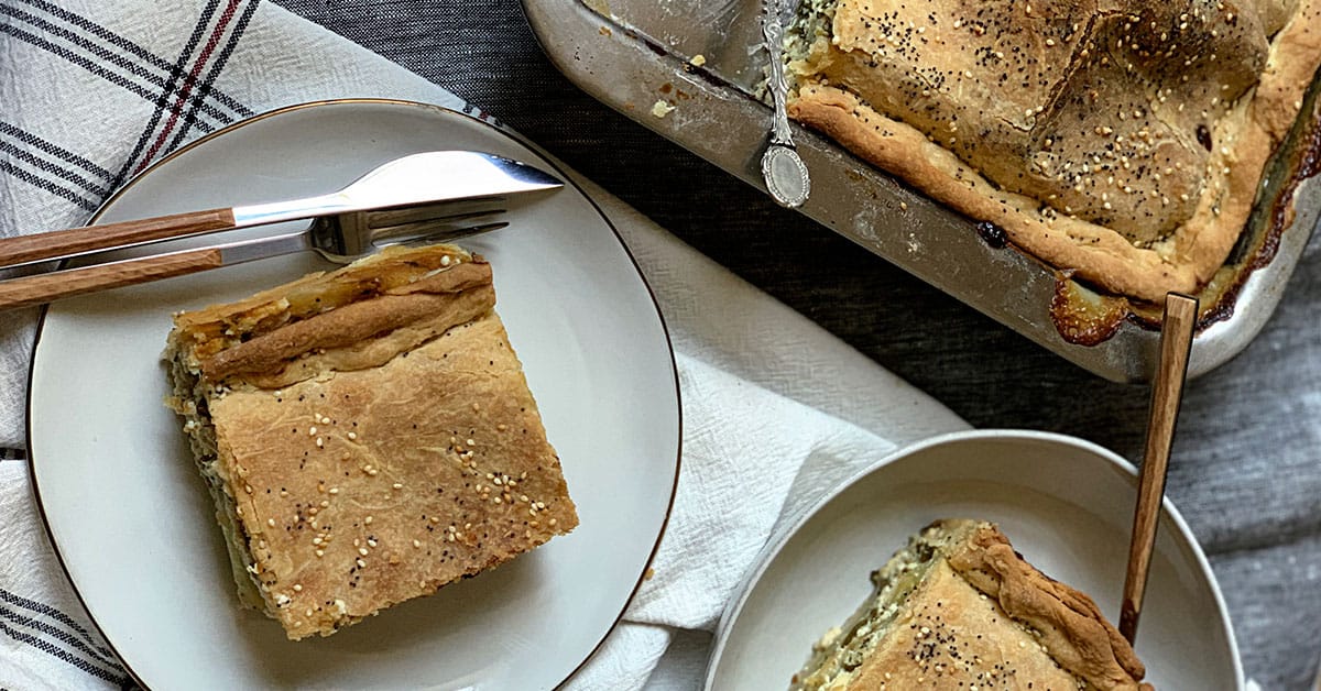 Boureki - Potato & Zucchini Pie - The Greek Foodie