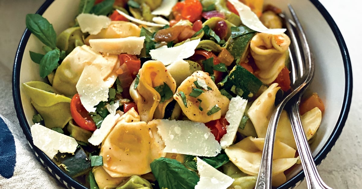 The Greek Foodie - fresh-quick-summer-pasta - recipe