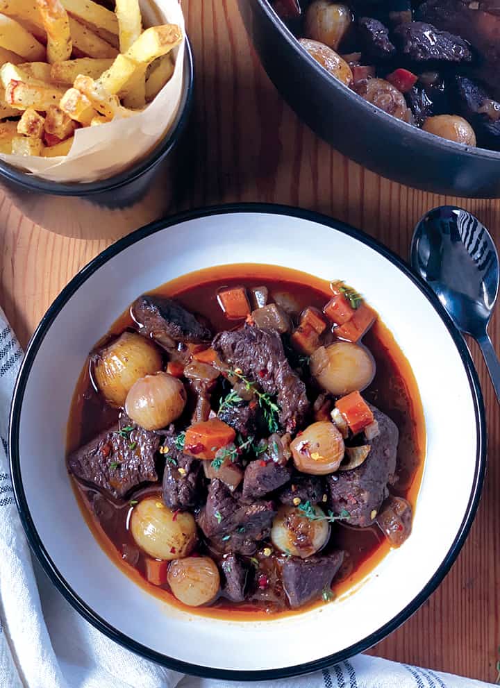 Greek Red Wine Beef Stew - The Greek Foodie