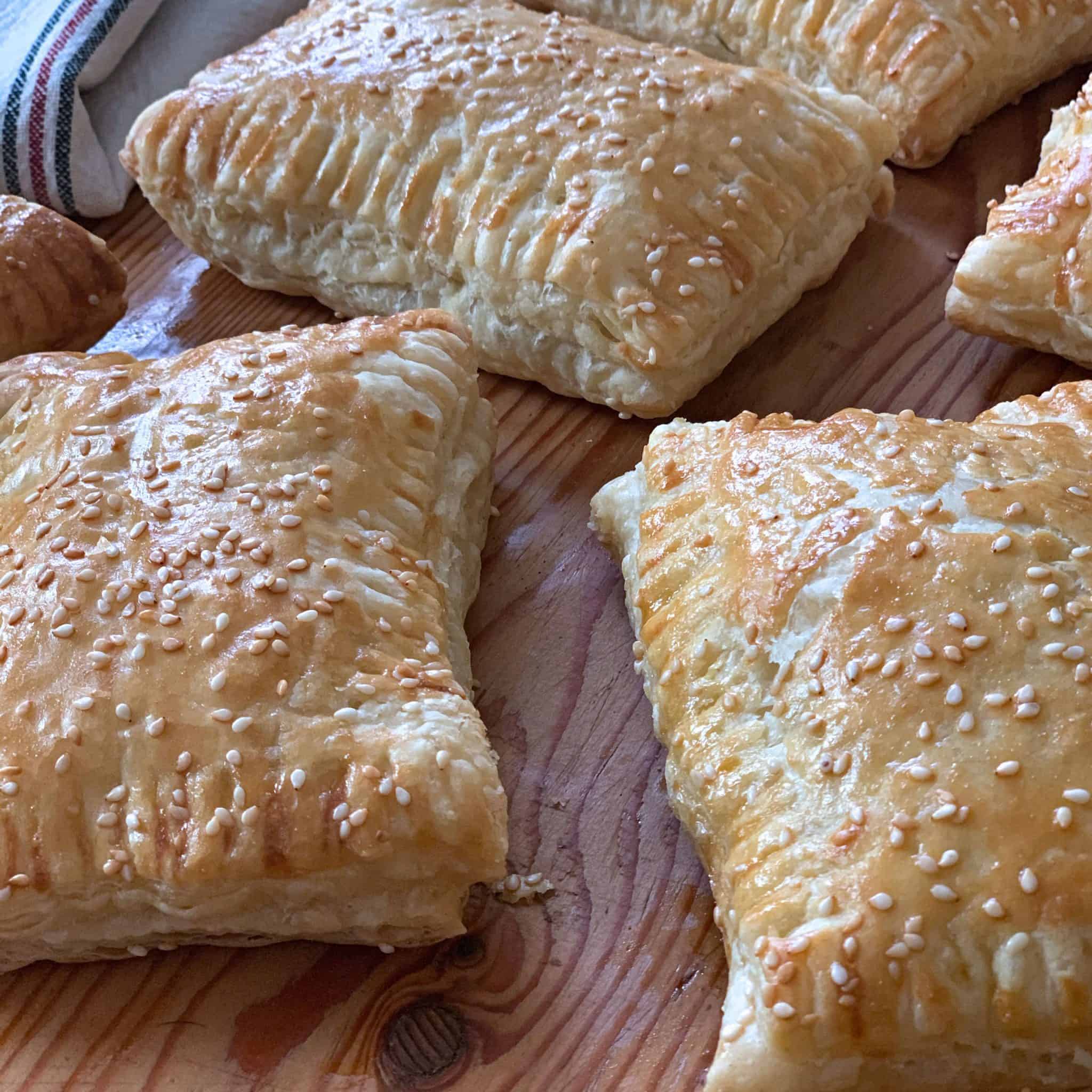Feta Cheese Puff Pastries With Leeks And Dill - The Greek Foodie