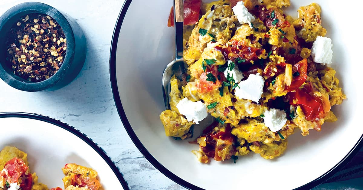 Greek Eggs Kayanas - My Way - The Greek Foodie