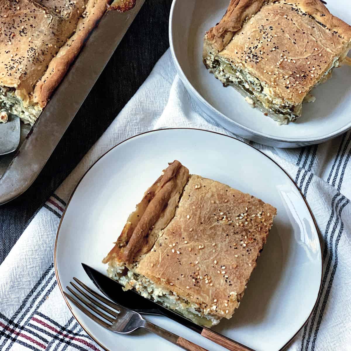 Boureki - Potato & Zucchini Pie - The Greek Foodie