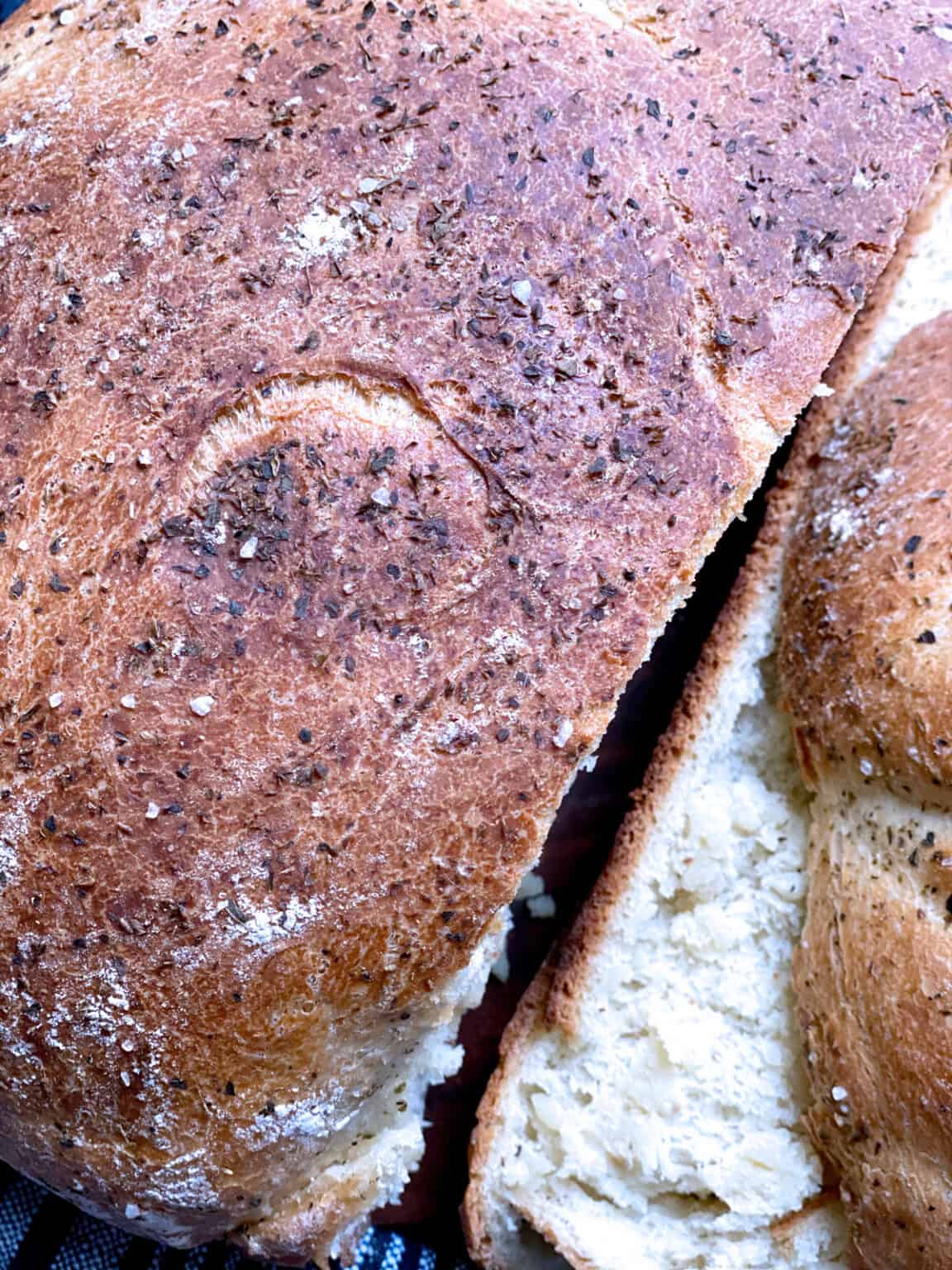 Greek Bread With Oregano and Olive Oil - The Greek Foodie