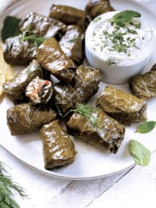 Dolmadakia - Stuffed Grape Leaves - The Greek Foodie