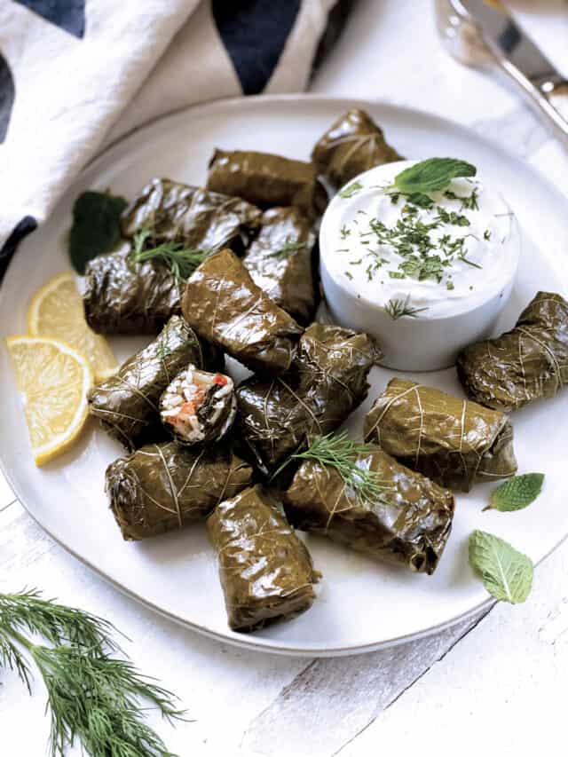 Dolmadakia - Stuffed Grape Leaves - The Greek Foodie