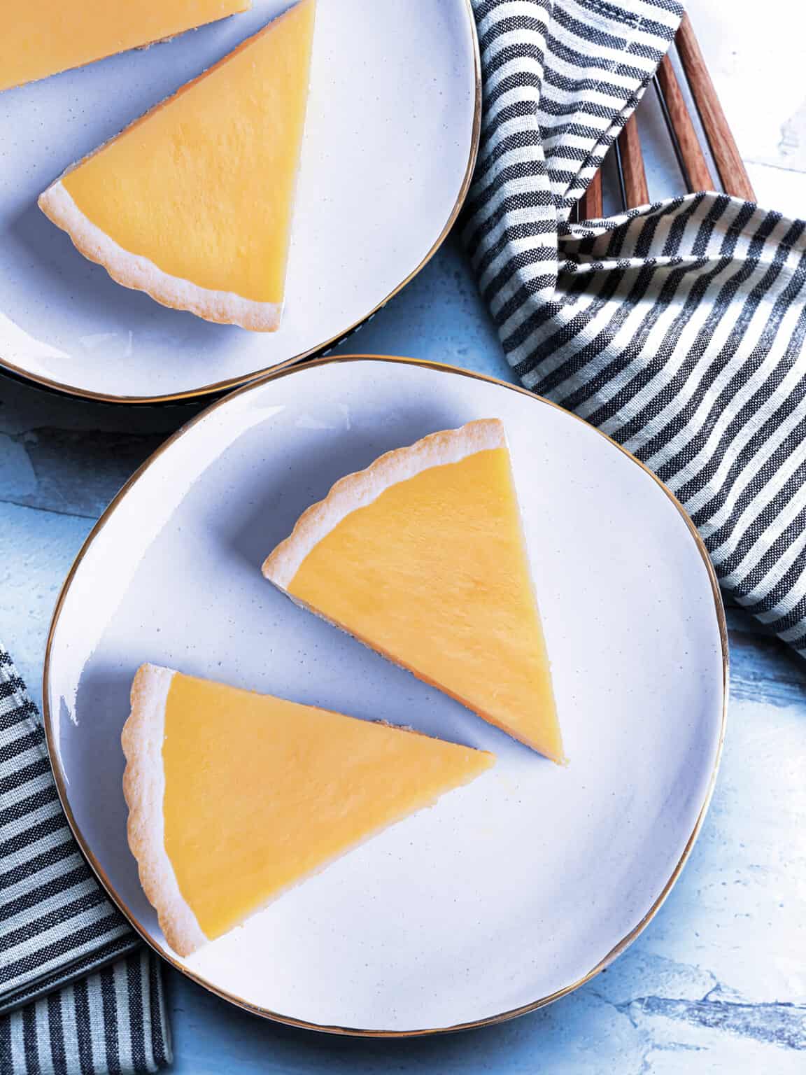 Meyer Lemon Ginger Tart - The Greek Foodie