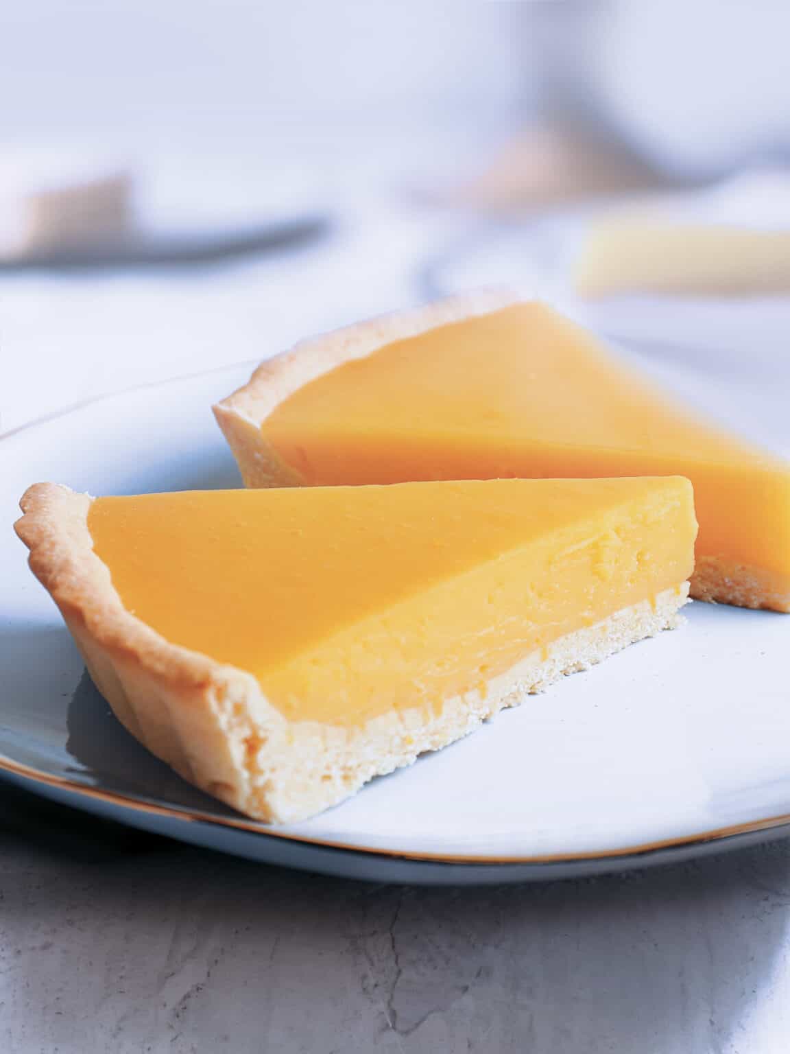 Meyer Lemon Ginger Tart - The Greek Foodie