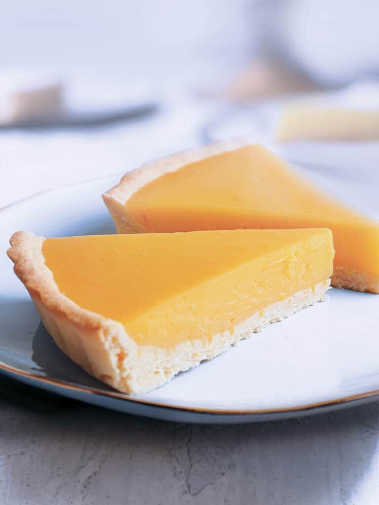 Meyer Lemon Ginger Tart - The Greek Foodie
