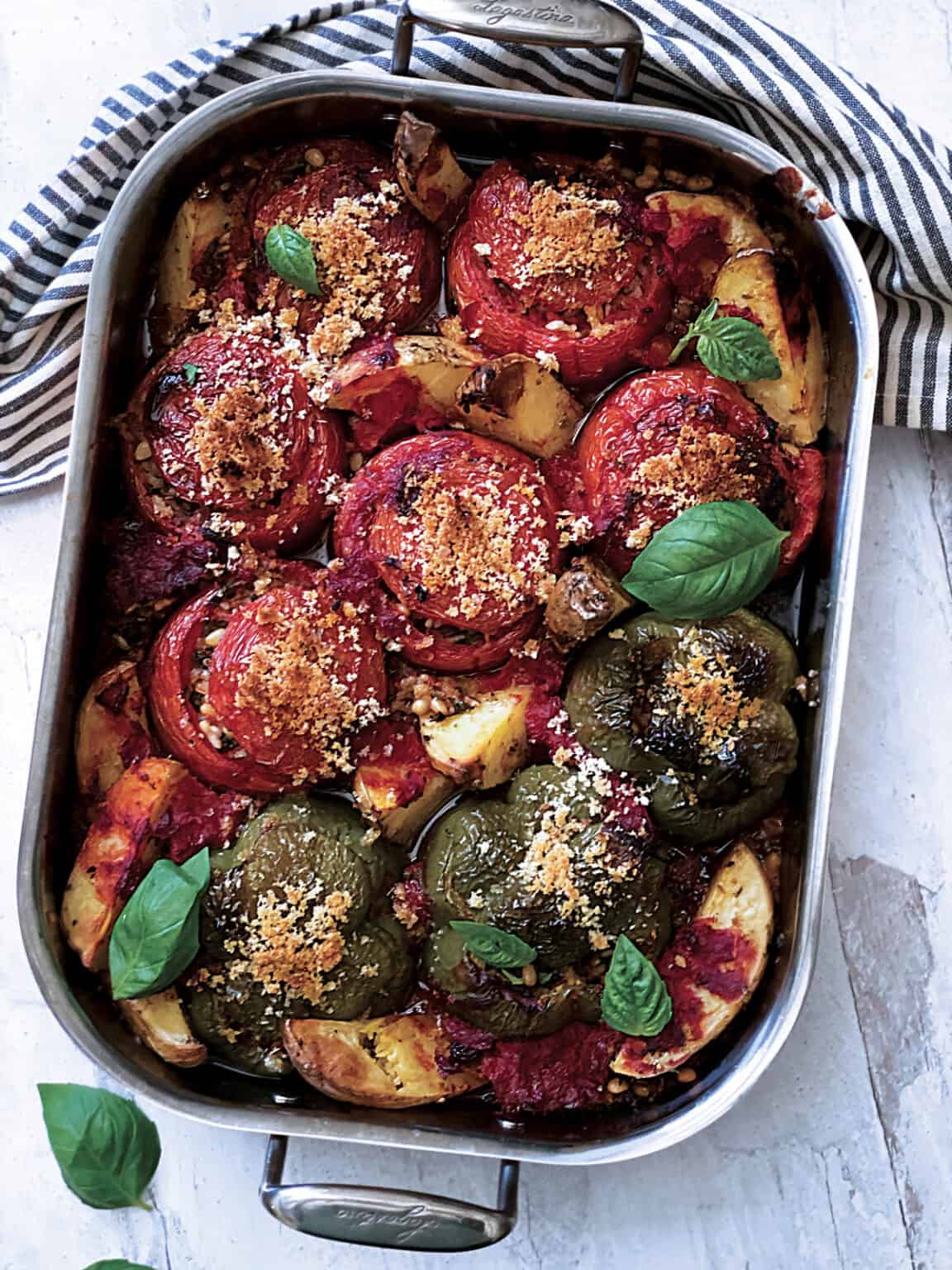 Gemista - Greek Stuffed Tomatoes & Peppers - The Greek Foodie