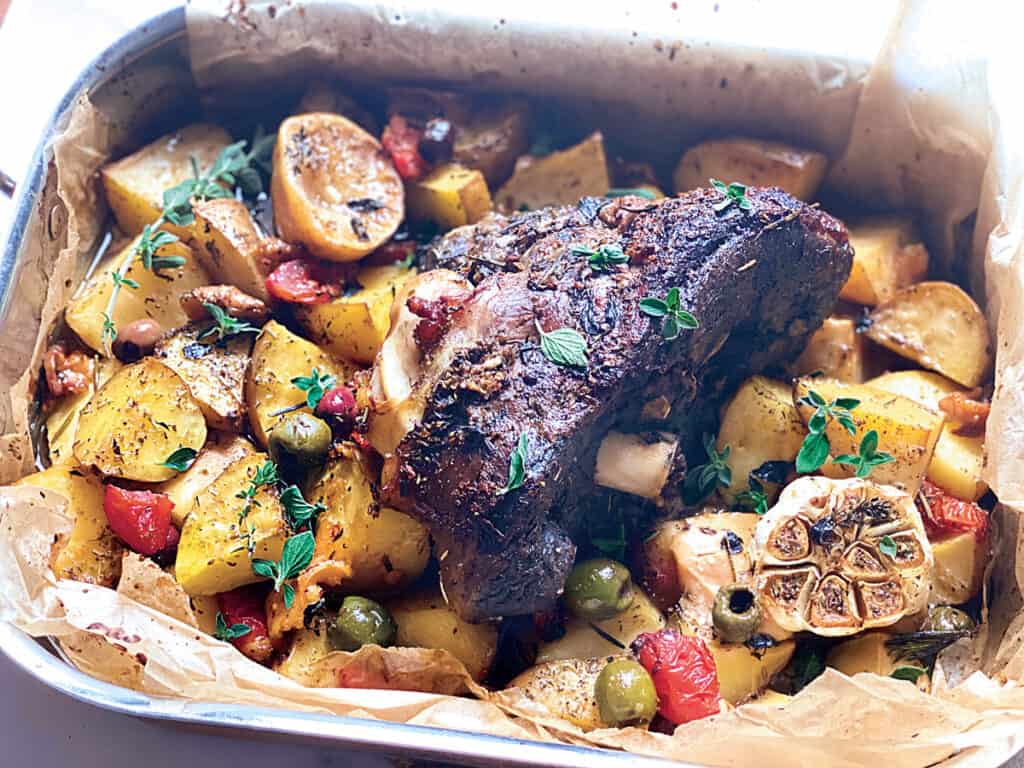 Greek Slow Roasted Leg of Lamb In Parcel- Kleftiko - The Greek Foodie