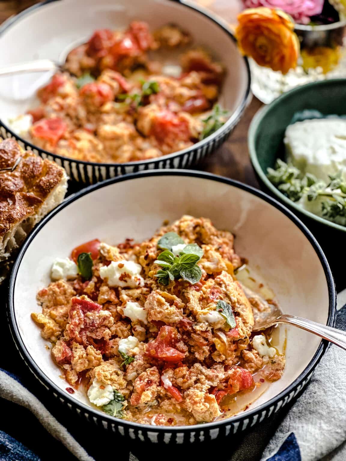 Strapatsada – Greek Tomato Feta Scrambled Eggs (Kayanas) - The Greek Foodie