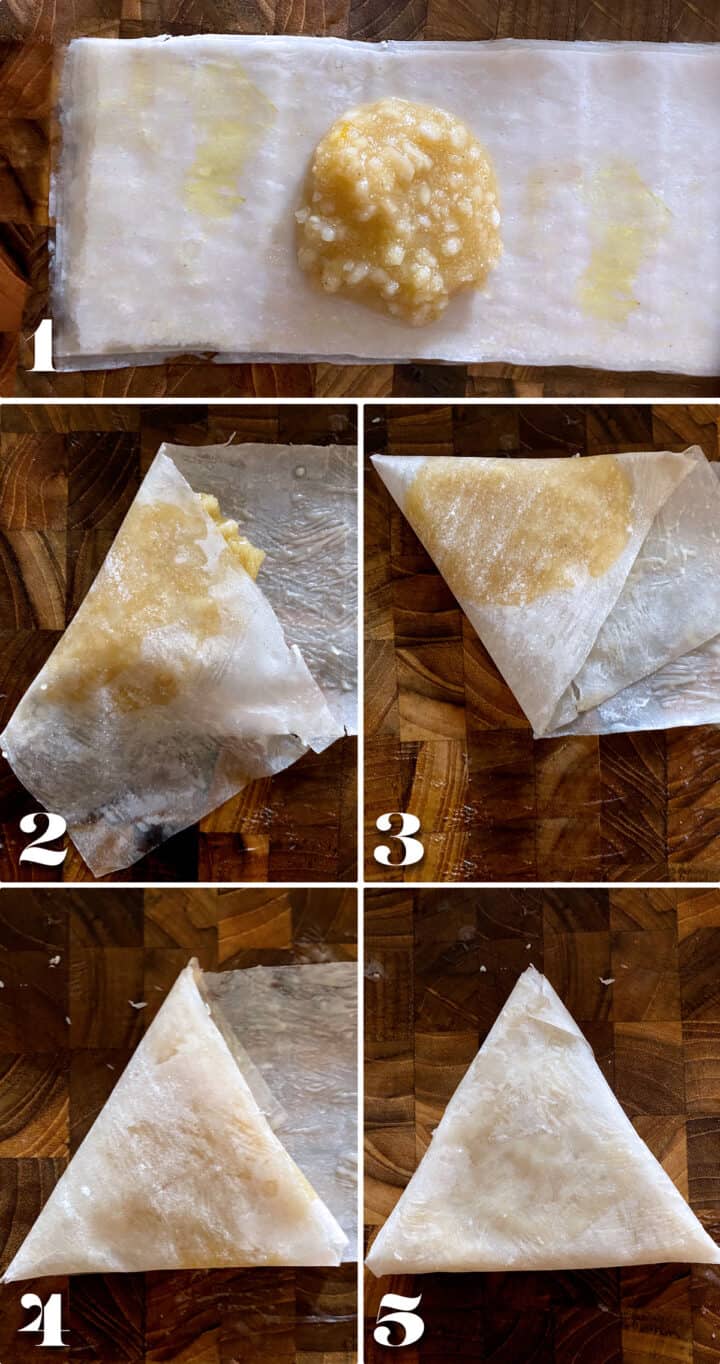 Almond Pastry Triangles - Trigona - The Greek Foodie