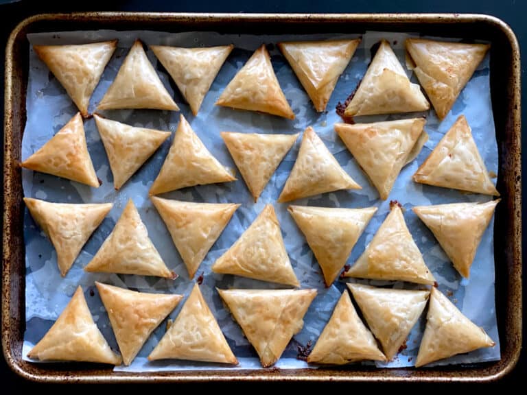 Almond Pastry Triangles - Trigona - The Greek Foodie