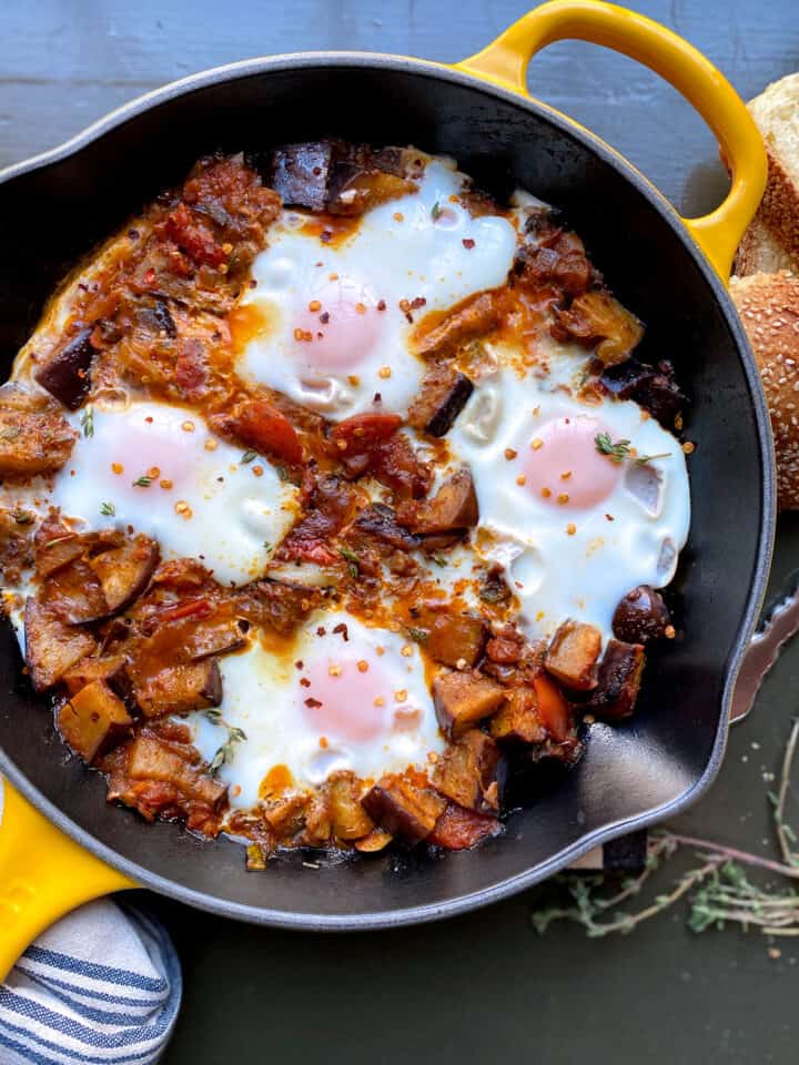 Eggplant Shakshuka - The Greek Foodie