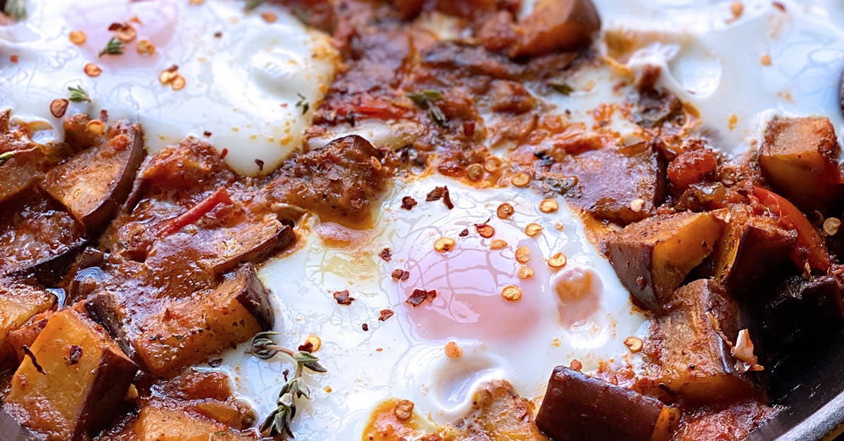 Eggplant Shakshuka - The Greek Foodie