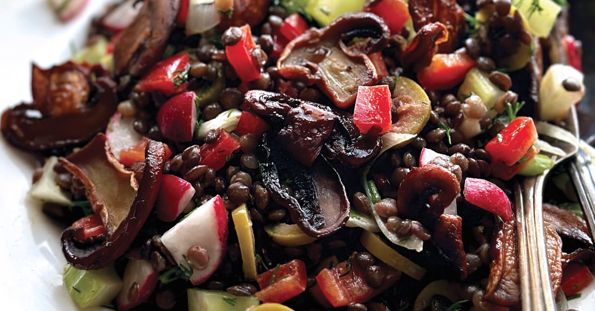 Black Lentils Salad-Beluga Lentils - The Greek Foodie