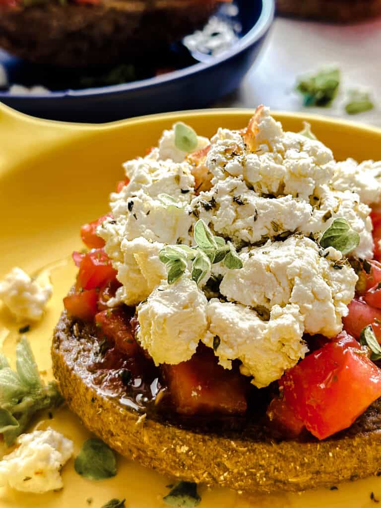 Dakos Cretan Salad - The Greek Foodie