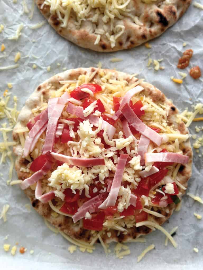 Pita Pizza Four Ways - The Greek Foodie
