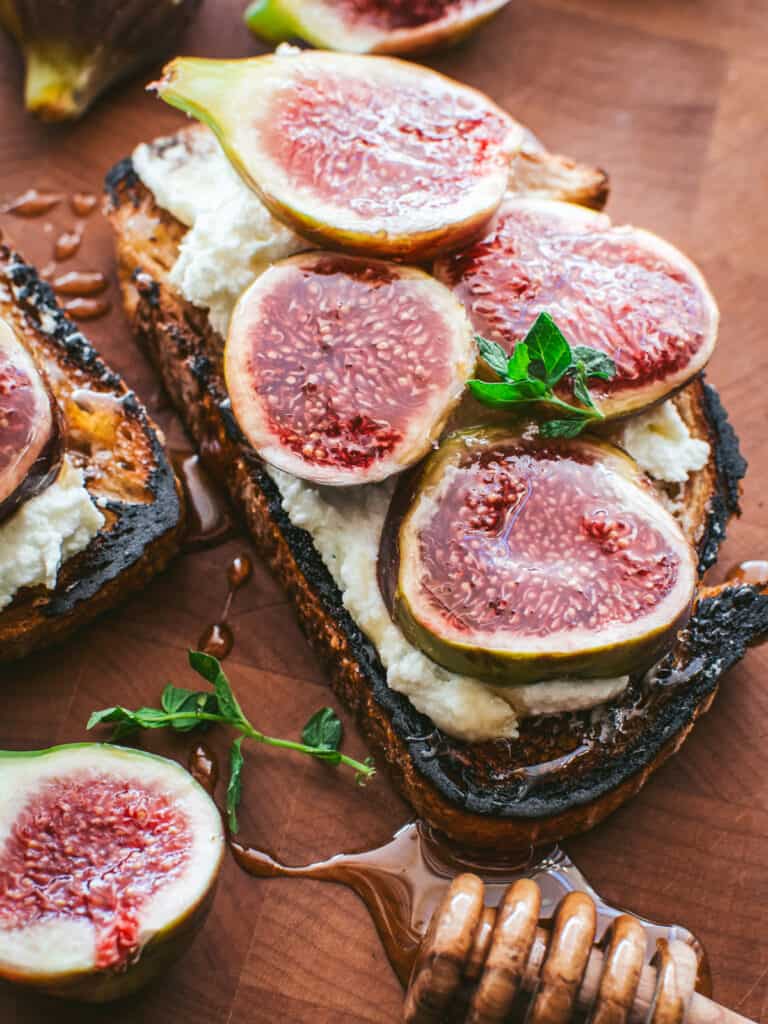 Fig Toast With Feta - The Greek Foodie