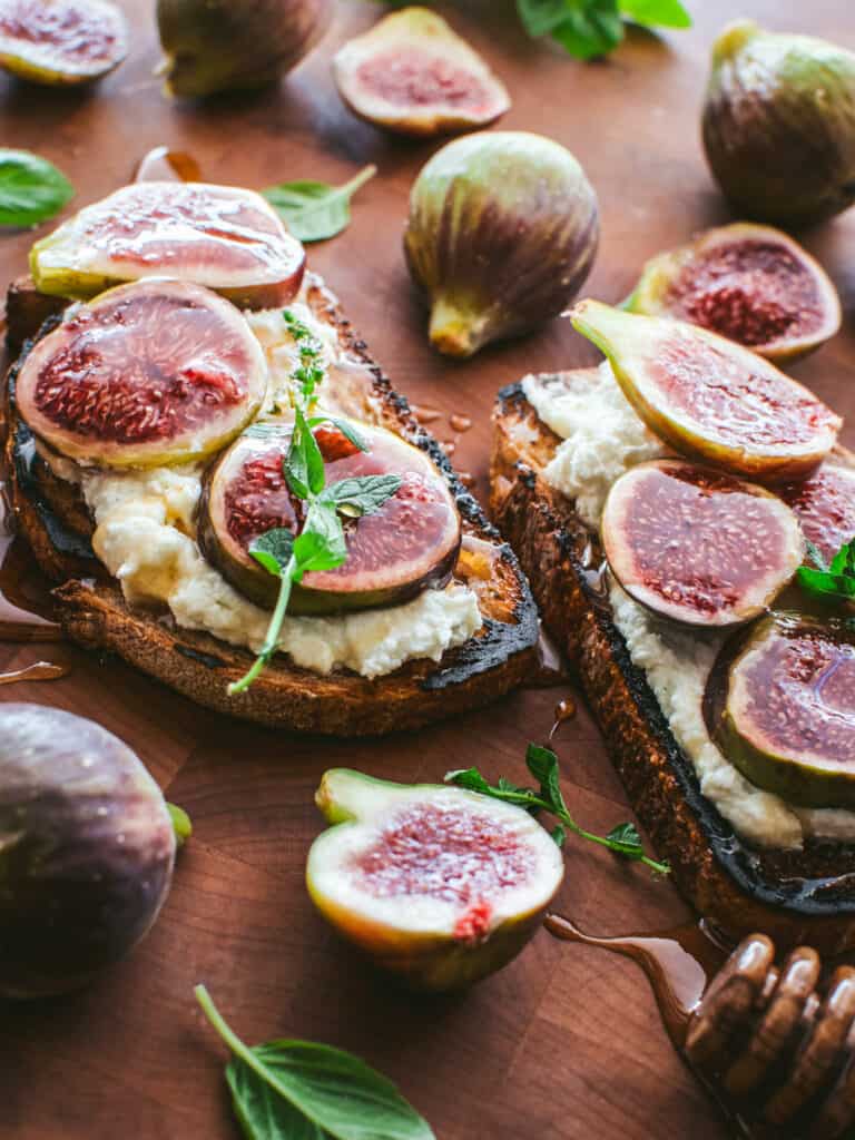 Fig Toast With Feta - The Greek Foodie