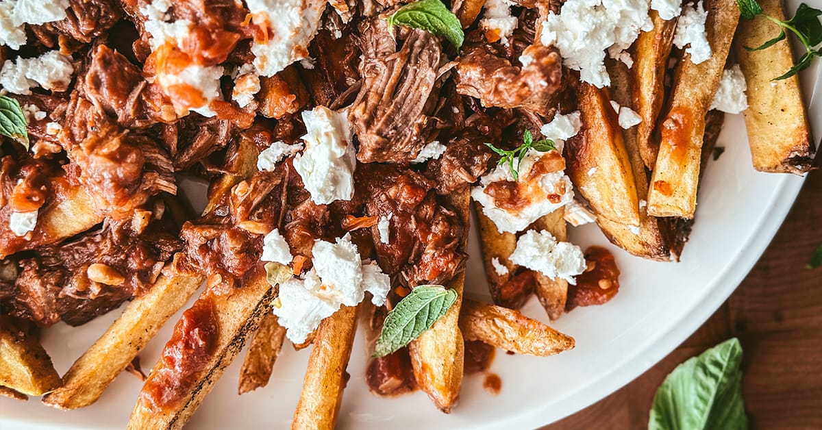 Greek Loaded Fries - The Greek Foodie