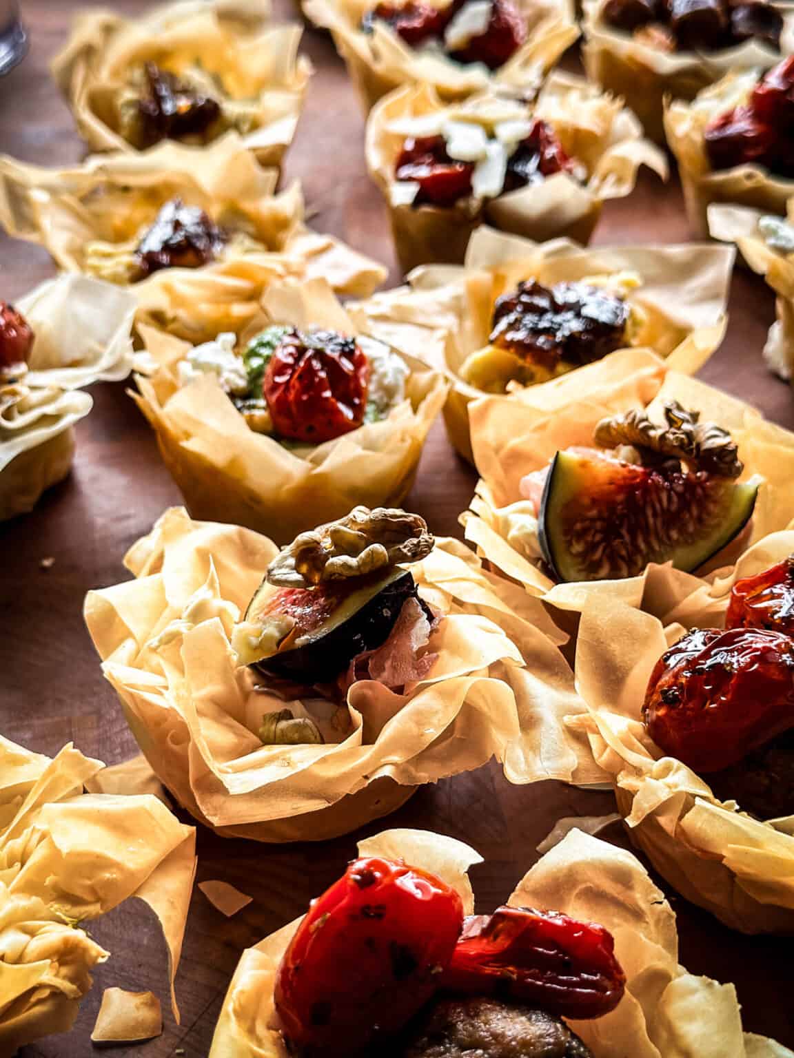 Phyllo Cup Appetizers - The Greek Foodie