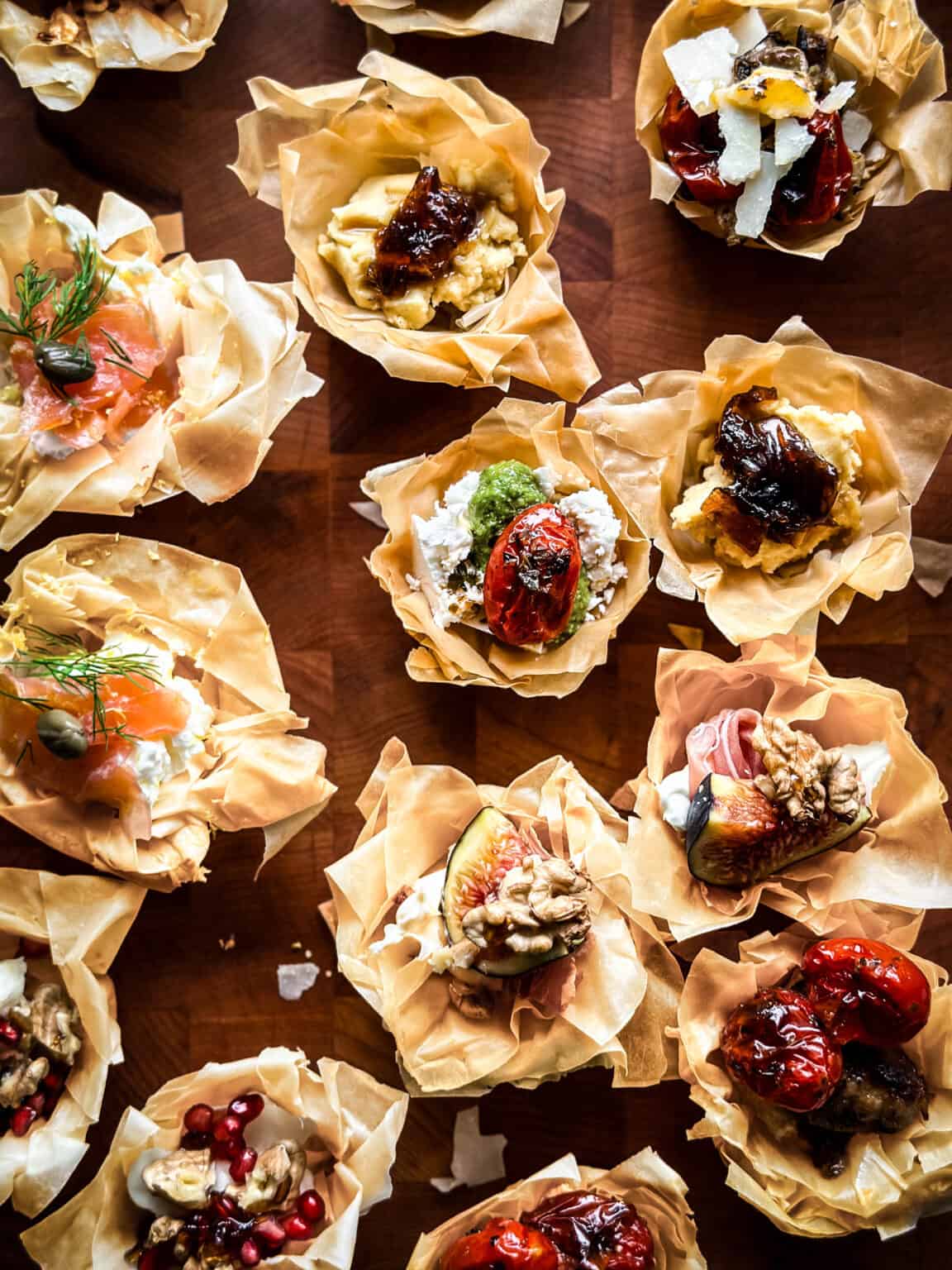 Phyllo Cup Appetizers - The Greek Foodie