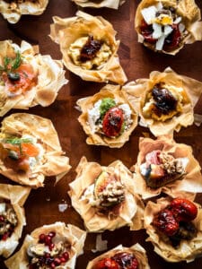 Phyllo Cup Appetizers - The Greek Foodie
