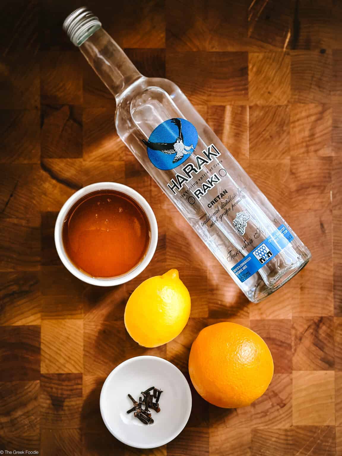 Raki Drink with Cinnamon and Honey-Rakomelo - The Greek Foodie