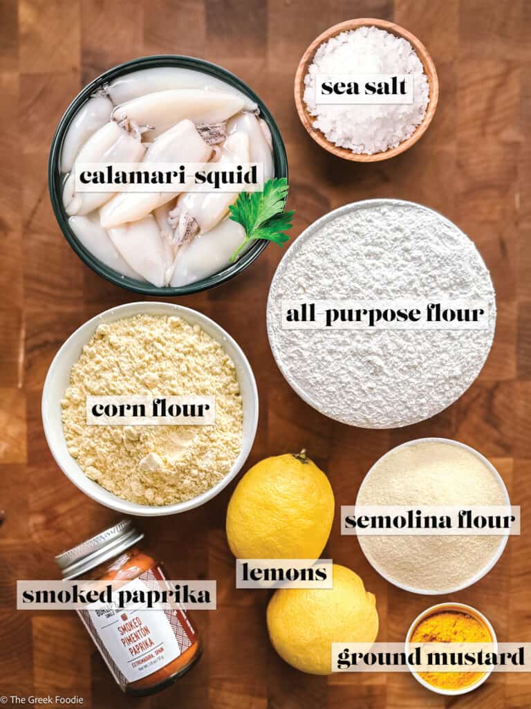 Crispy Fried Calamari-Kalamarakia Tiganita - The Greek Foodie