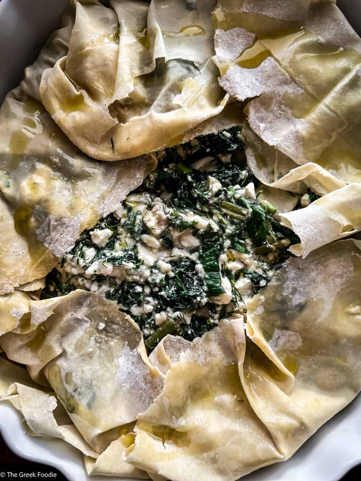 The Greek Foodie - Greek Spinach Pie-Spanakopita