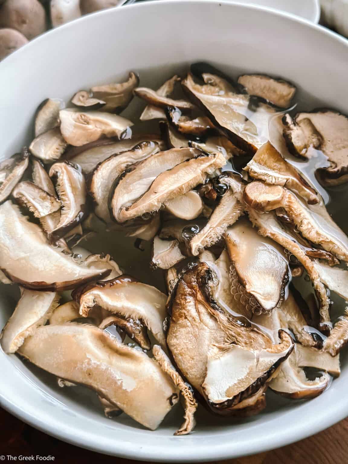 Mushroom Stew-Manitaria Stifado - The Greek Foodie