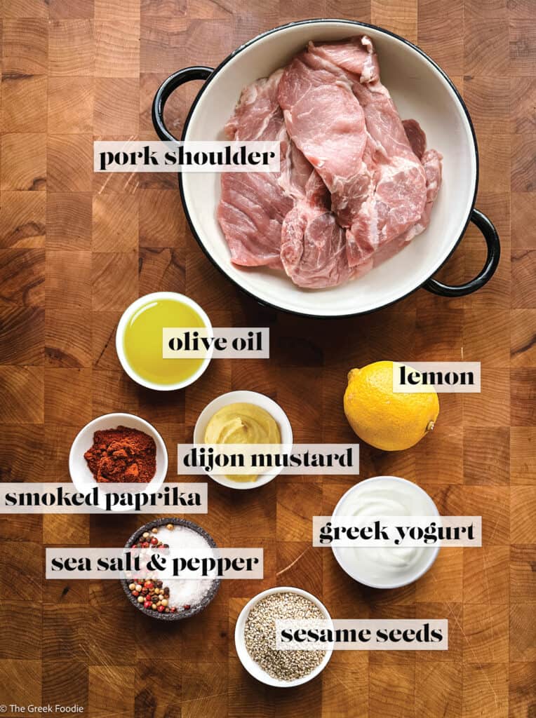 Pork Skewers With Yogurt And Lemon - The Greek Foodie