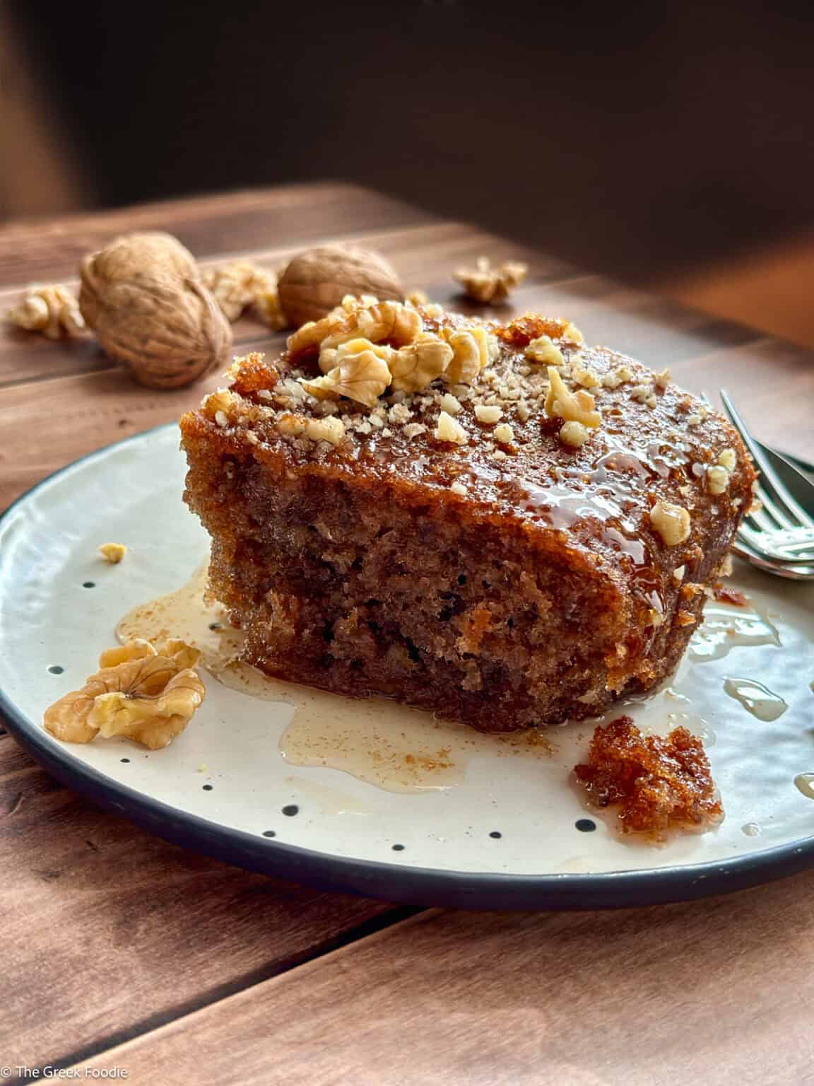 Karidopita-Greek Walnut Cake - The Greek Foodie