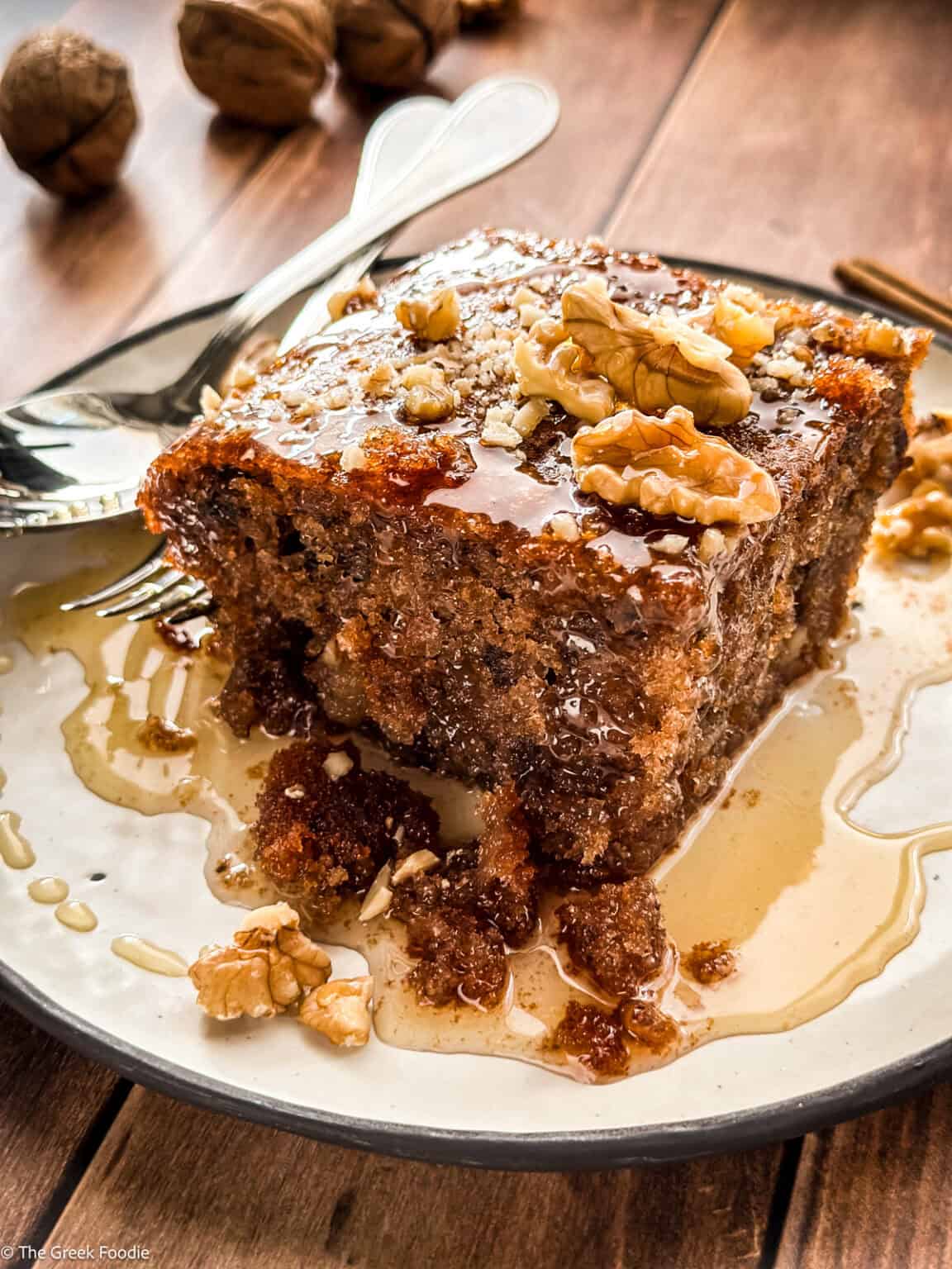 Karidopita-Greek Walnut Cake - The Greek Foodie