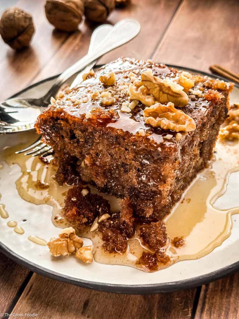 Karidopita-Greek Walnut Cake - The Greek Foodie