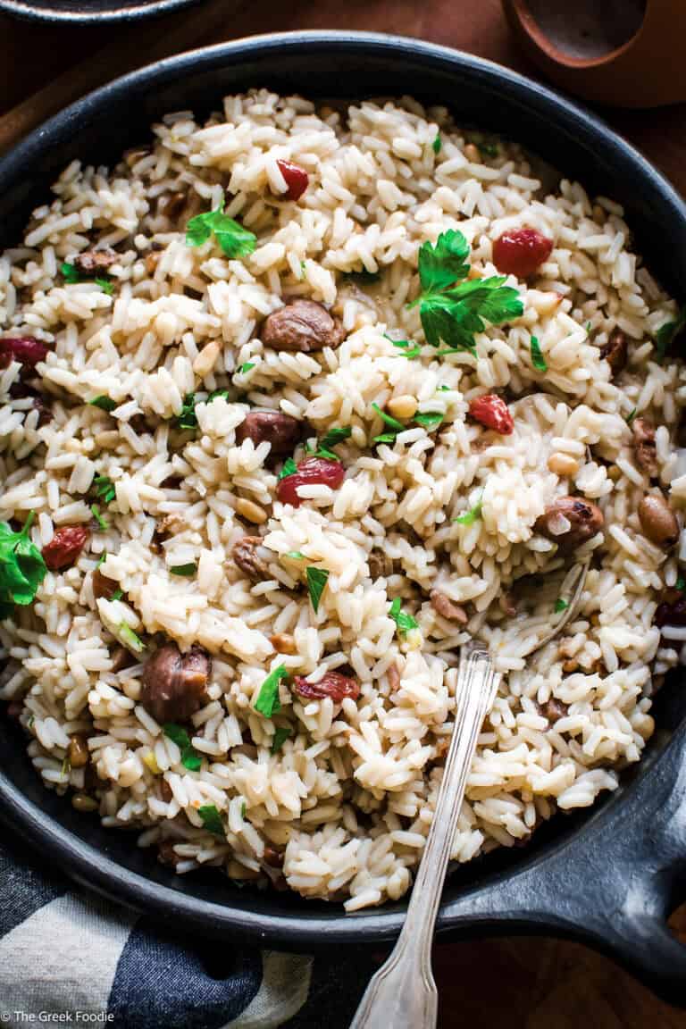 Greek Rice Pilaf-Pilafi - The Greek Foodie