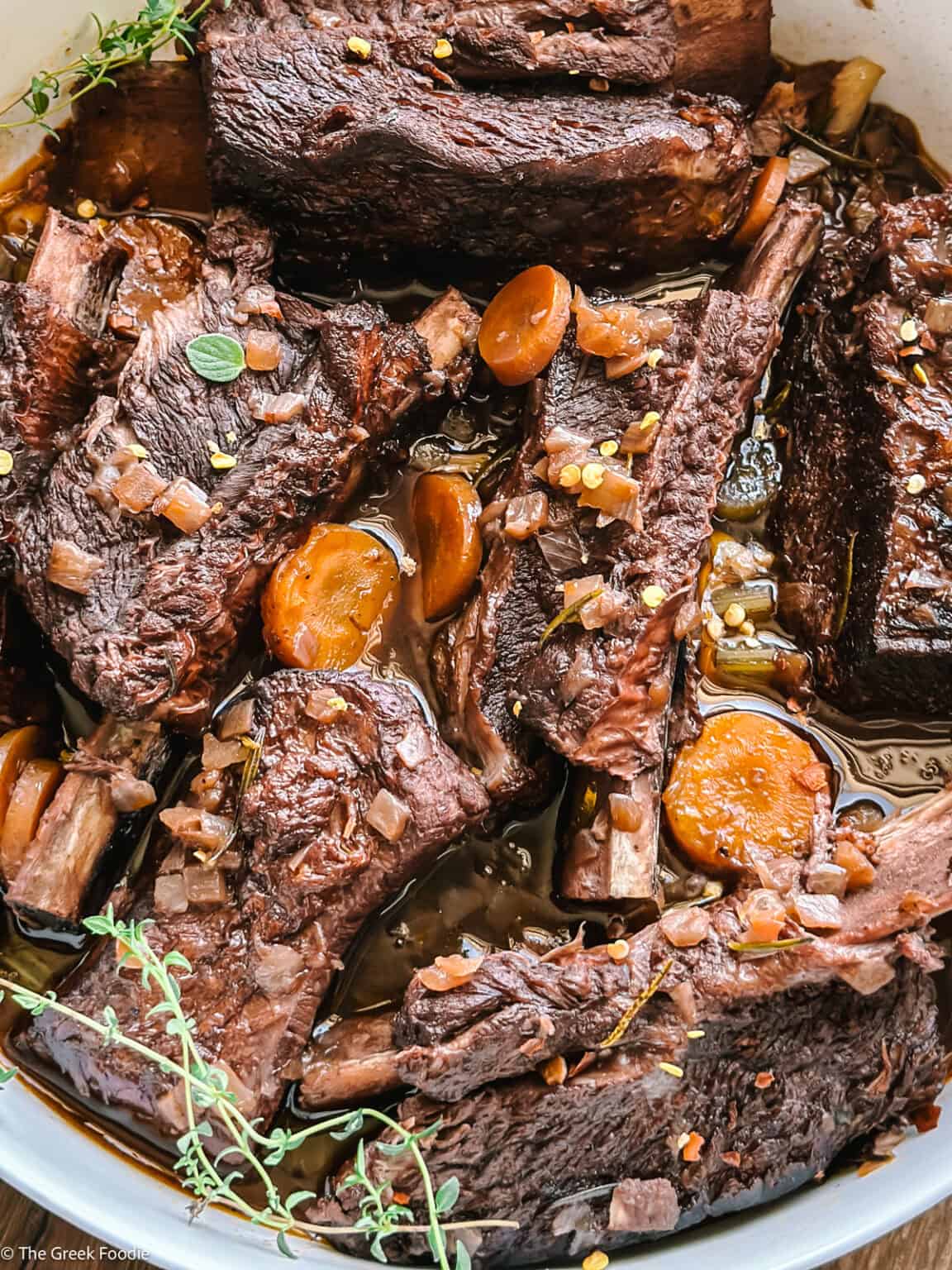 Braised Short Ribs - The Greek Foodie
