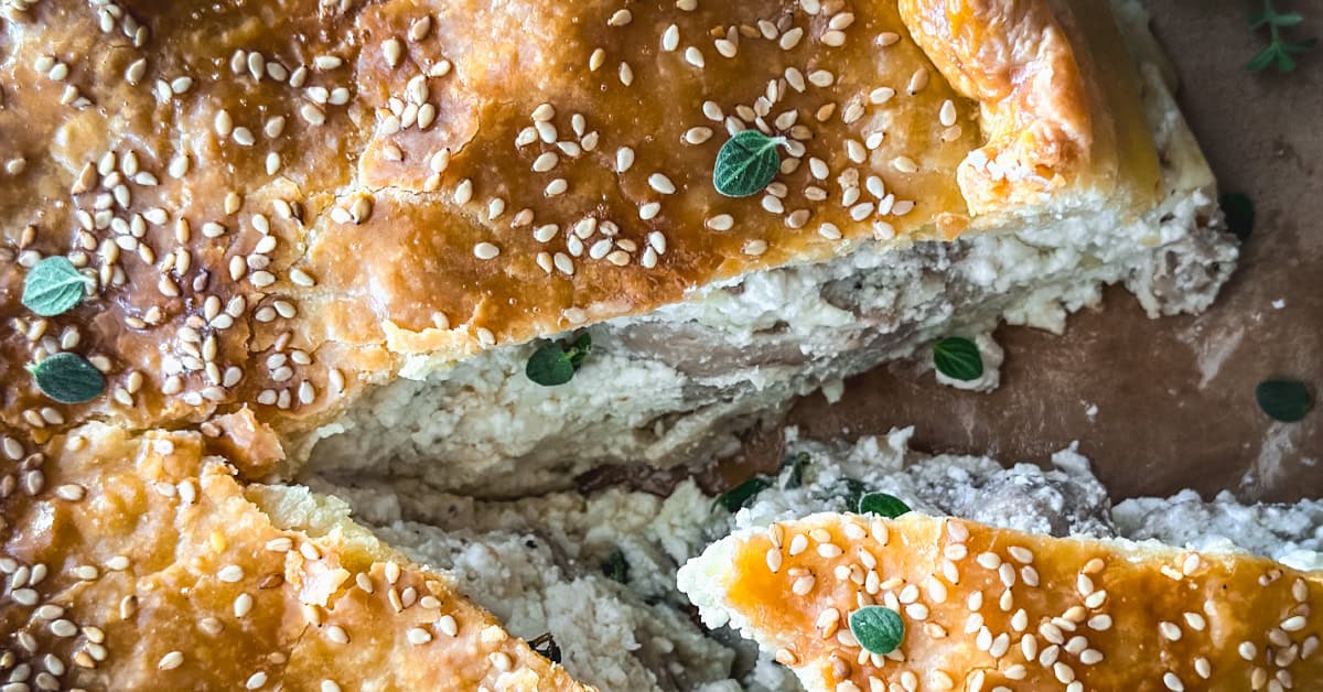 Meat Pie from Chania-Kreatotourta - The Greek Foodie