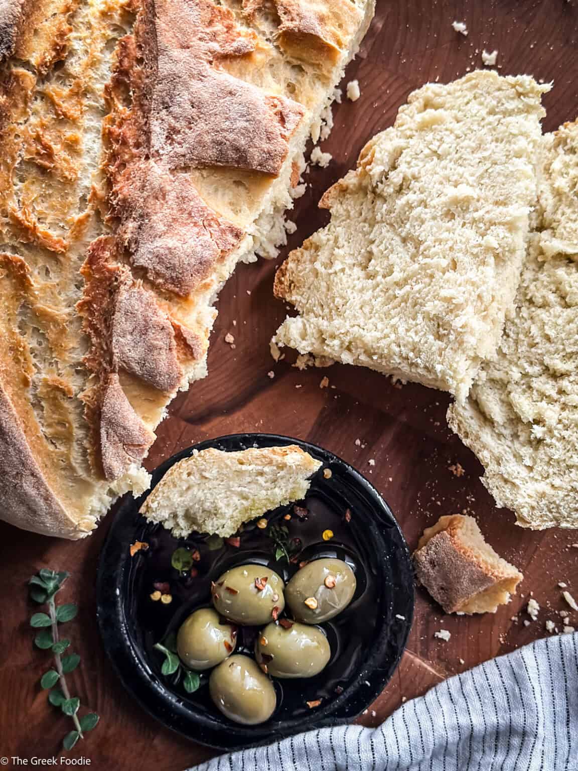 Greek Peasant Bread-Horiatiko Psomi - The Greek Foodie