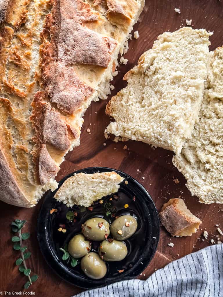 Greek Peasant Bread-Horiatiko Psomi - The Greek Foodie