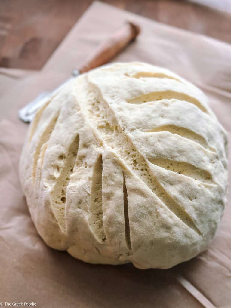 Greek Peasant Bread-Horiatiko Psomi - The Greek Foodie