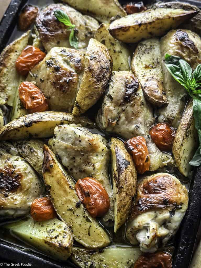 Greek Sheet Pan Chicken - The Greek Foodie