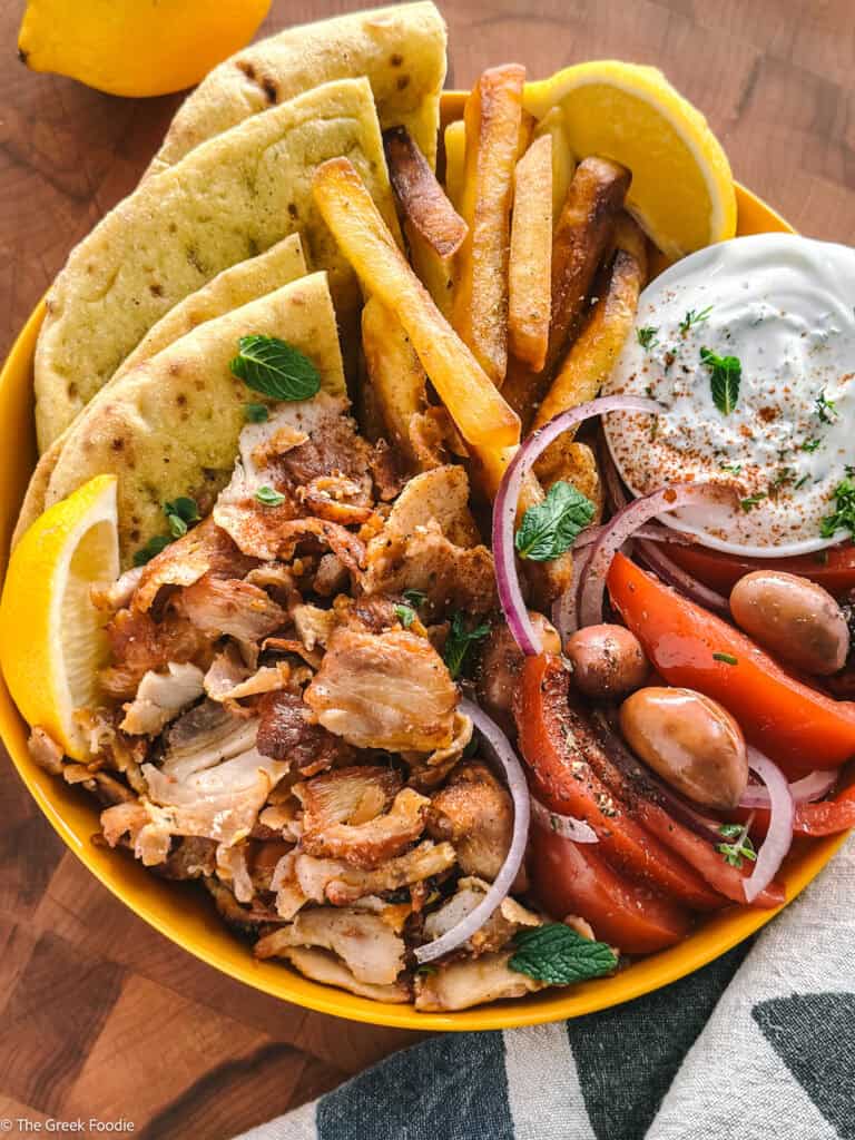 Gyro Bowl - The Greek Foodie