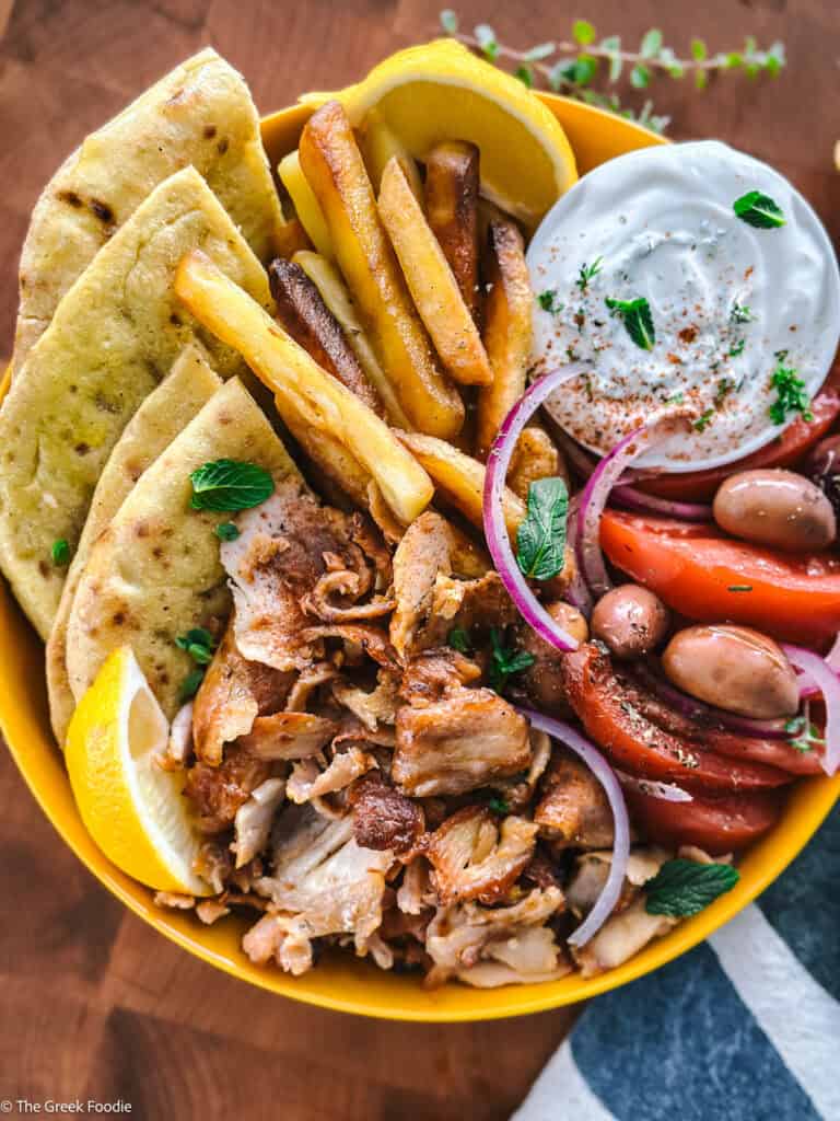 Gyro Bowl - The Greek Foodie