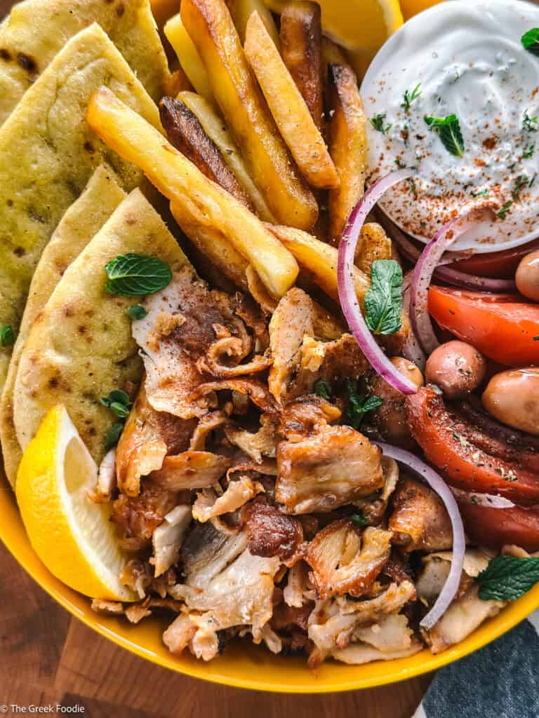 Gyro Bowl - The Greek Foodie