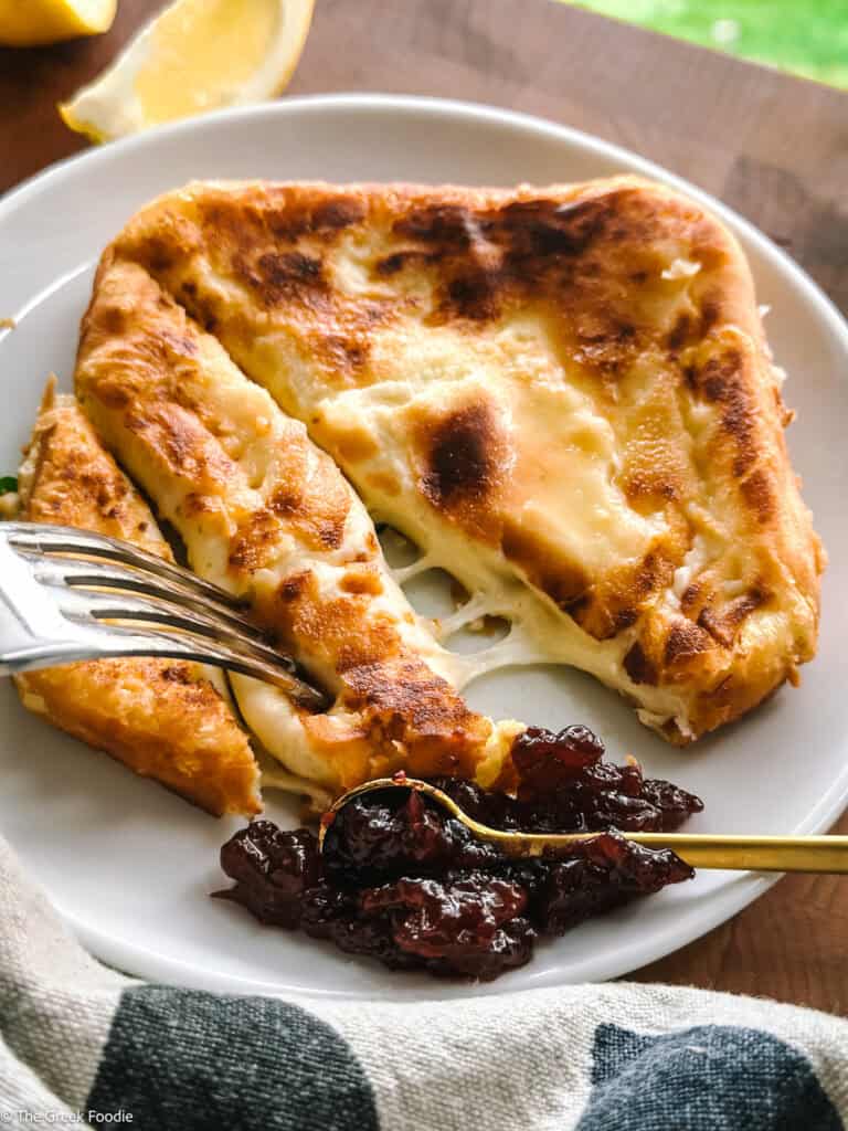How to Make Saganaki — Greek Fried Cheese