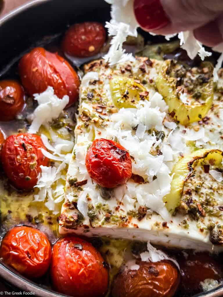 Baked Feta Dip-Bouyourdi - The Greek Foodie