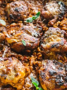Greek Chicken Orzo-Youvetsi Kotopoulo - The Greek Foodie