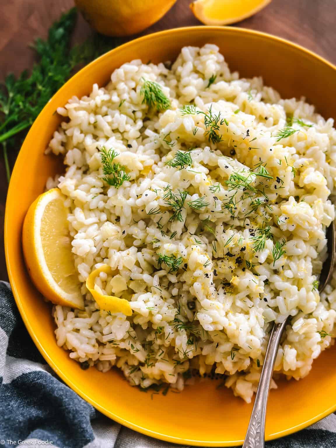 Greek Lemon Rice - The Greek Foodie